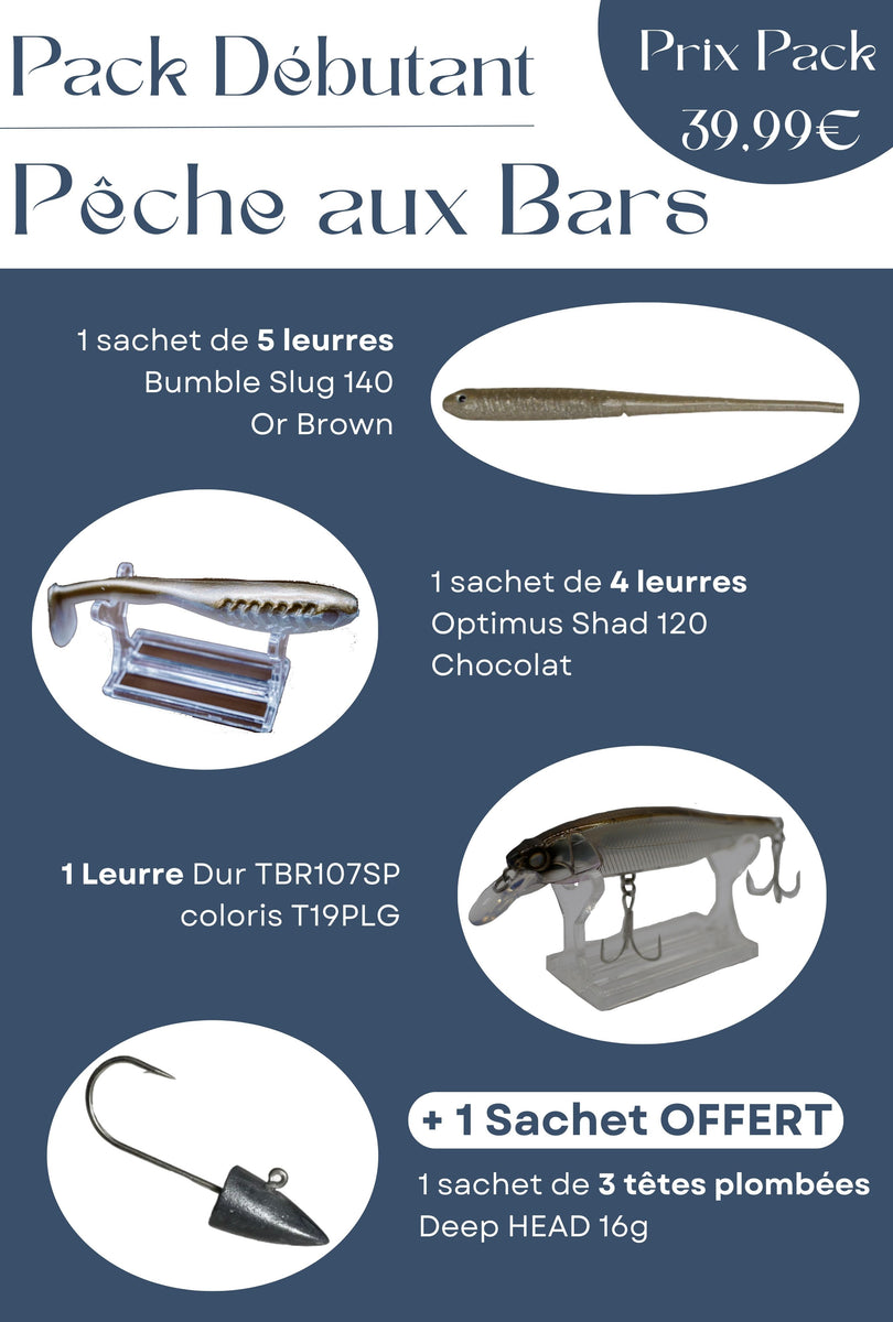 Pack Débutant - Pêche aux bars : 10+3 TP Offerts – AutoBoats-Fishing